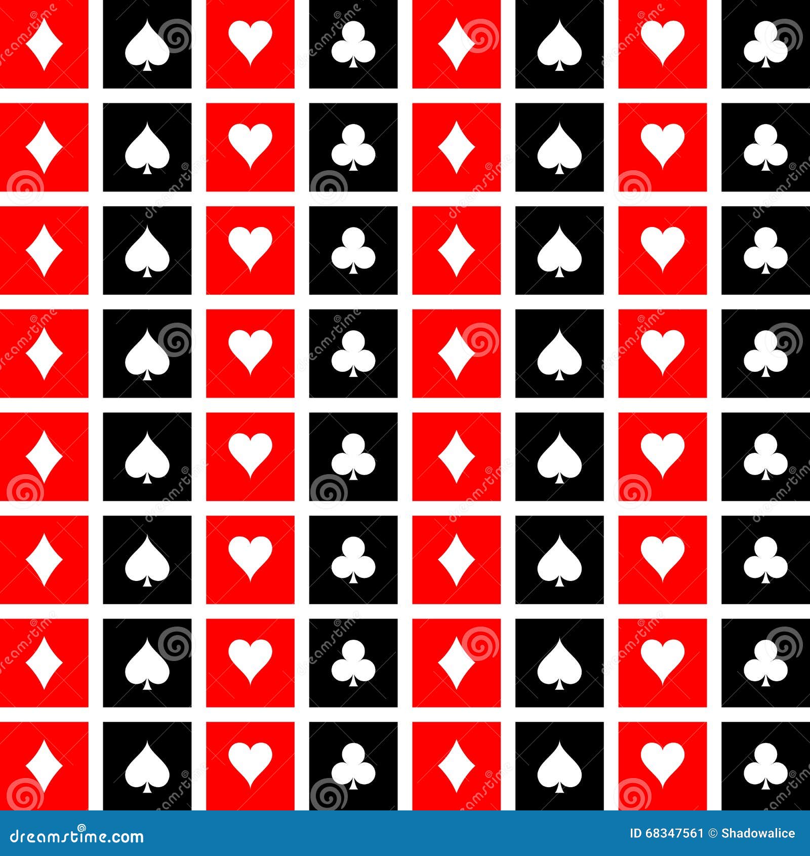 Playing Cards Suits Pattern Background 4 Vector EPS10, Great for Any ...