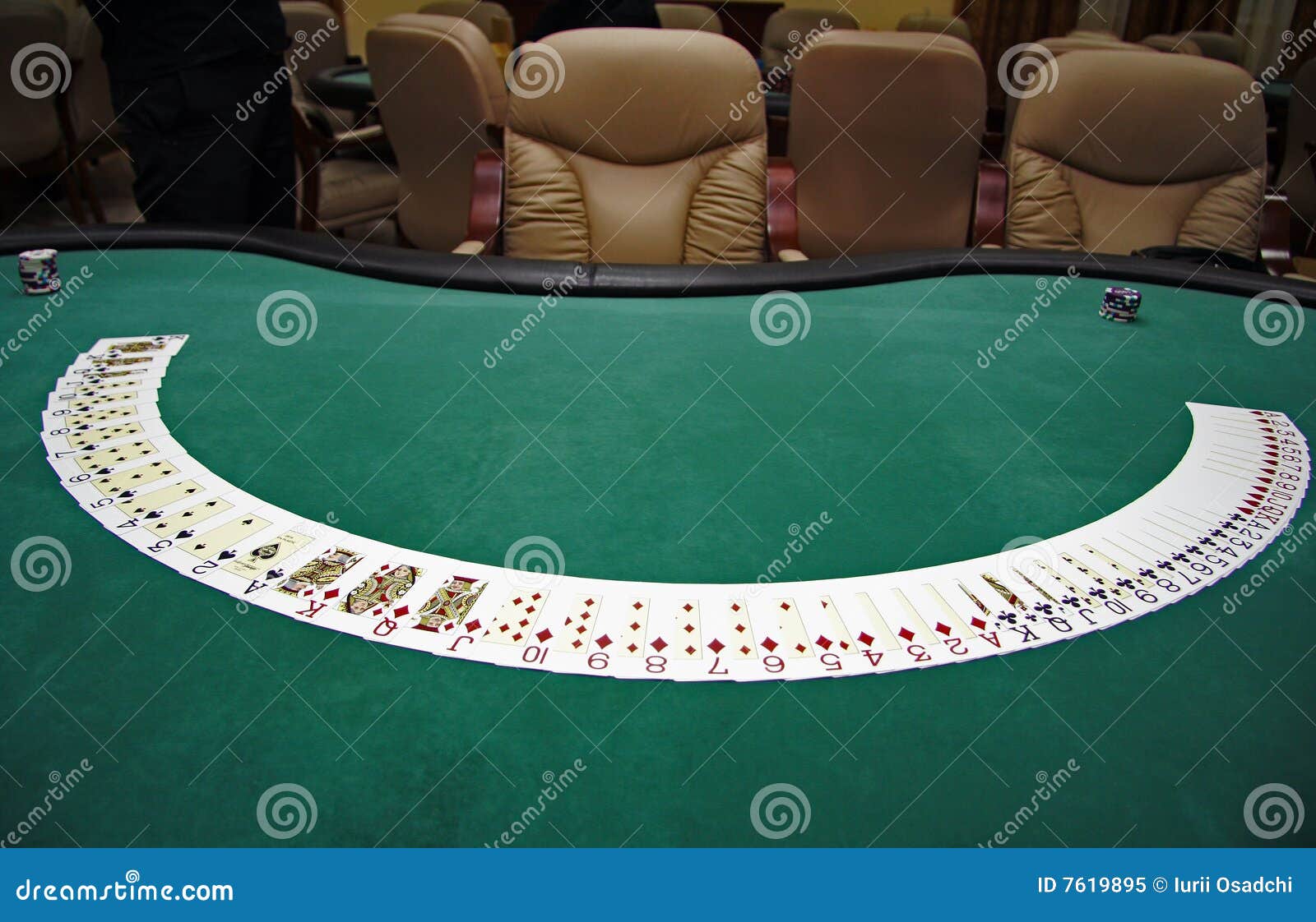 Playing cards on a table stock image. Image of gambler - 7619895