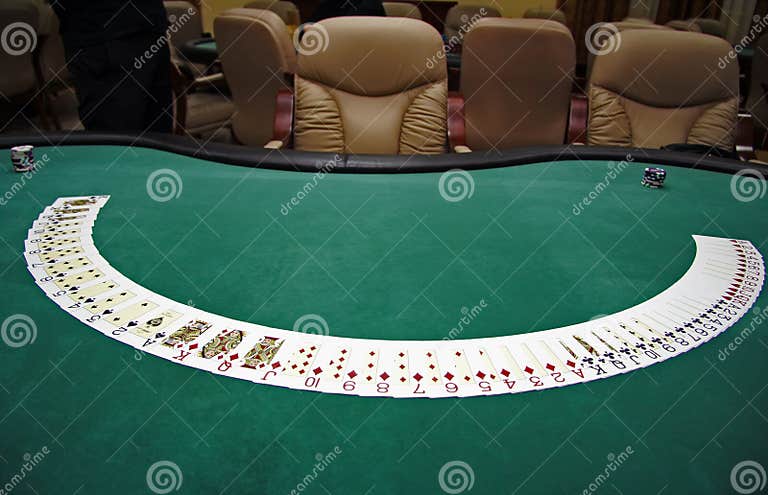 Playing cards on a table stock image. Image of gambler - 7619895