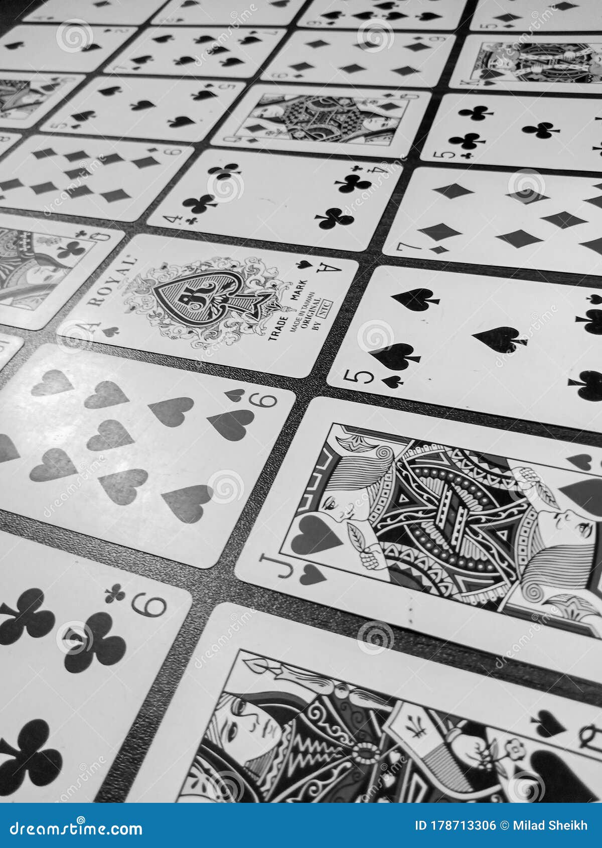 Playing cards on table stock photo. Image of game, money - 178713306