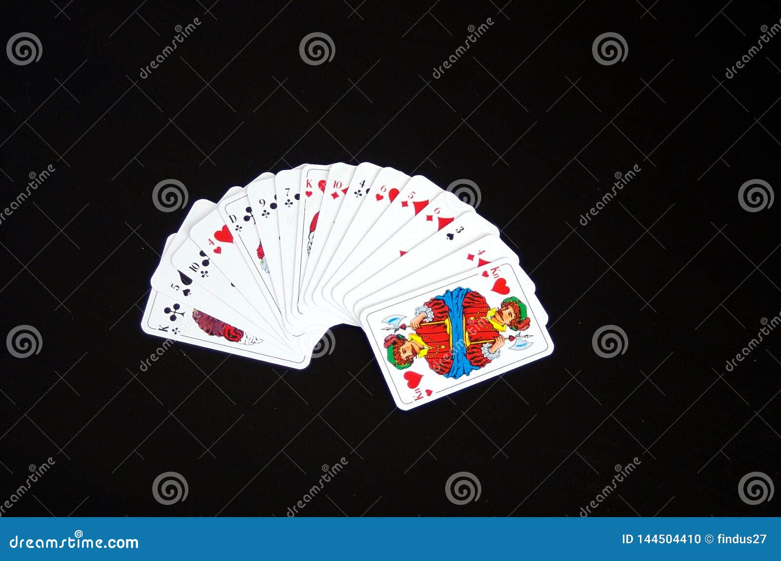 Playing cards on a table stock photo. Image of blackjack - 144504410