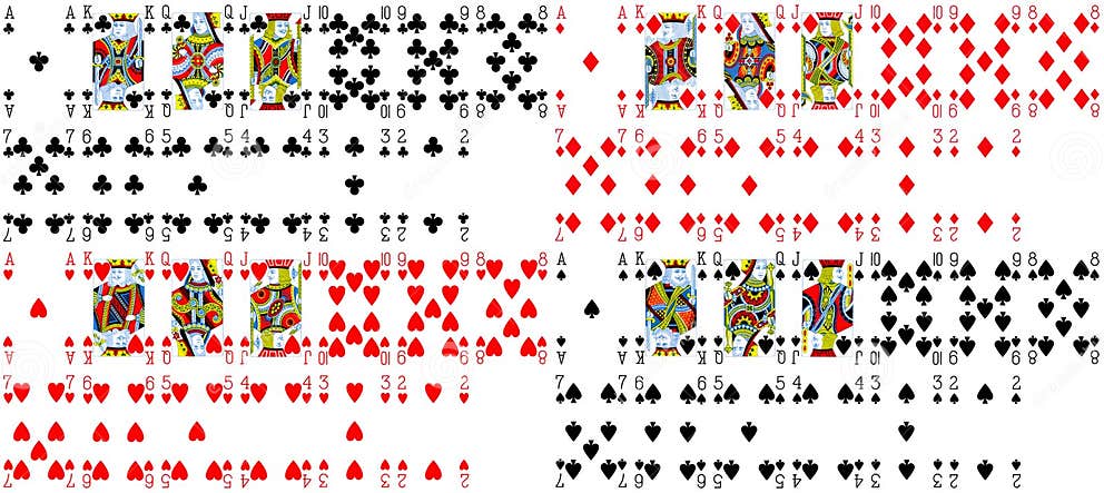 Playing Cards Texture stock illustration. Illustration of complete ...