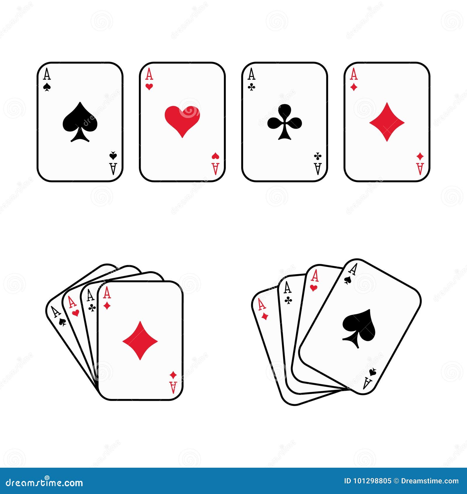 Playing Cards Vector stock illustration. Illustration of illustratiom ...