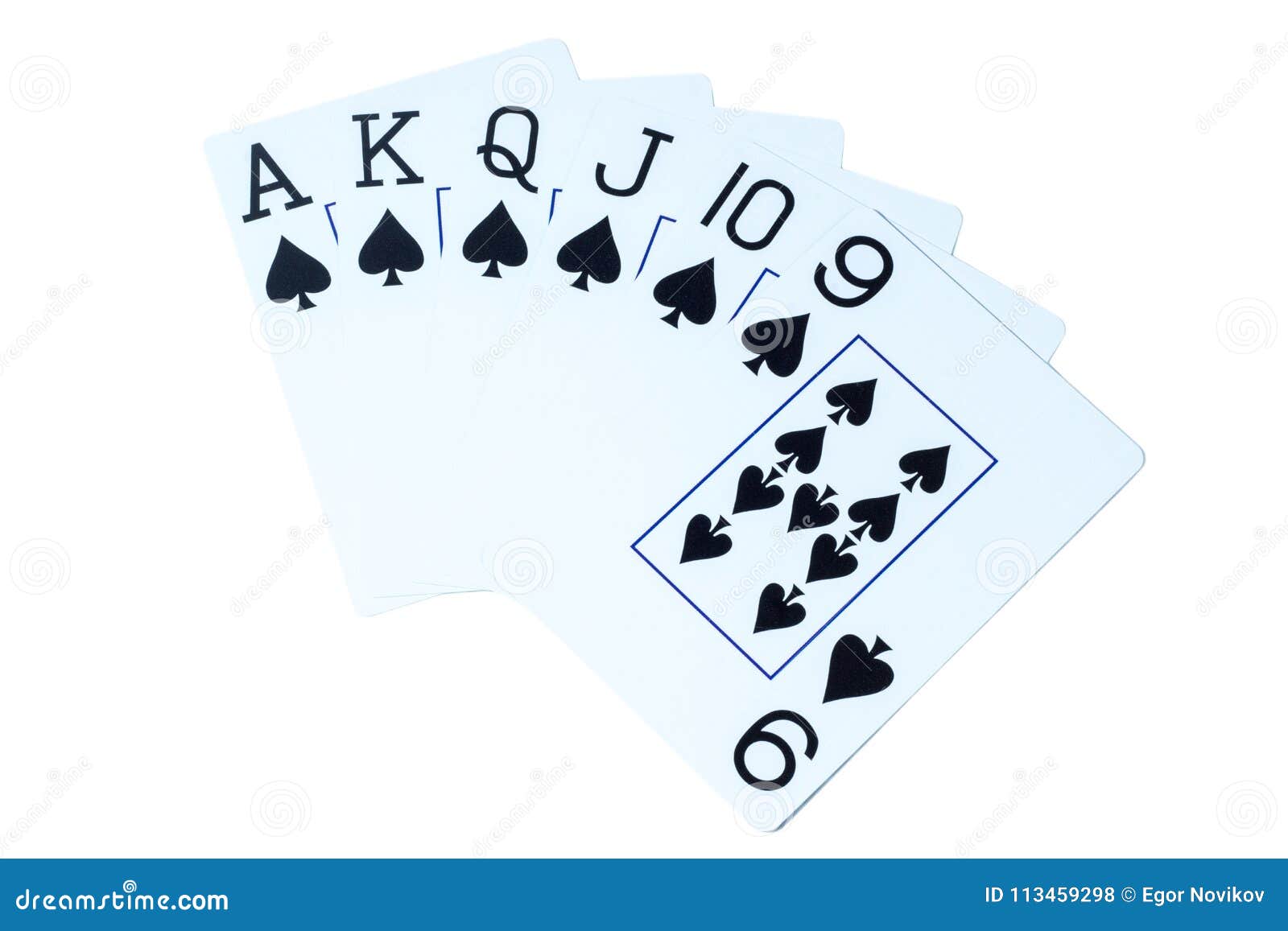 Playing Cards on a White Background Stock Photo - Image of gamble, coin ...