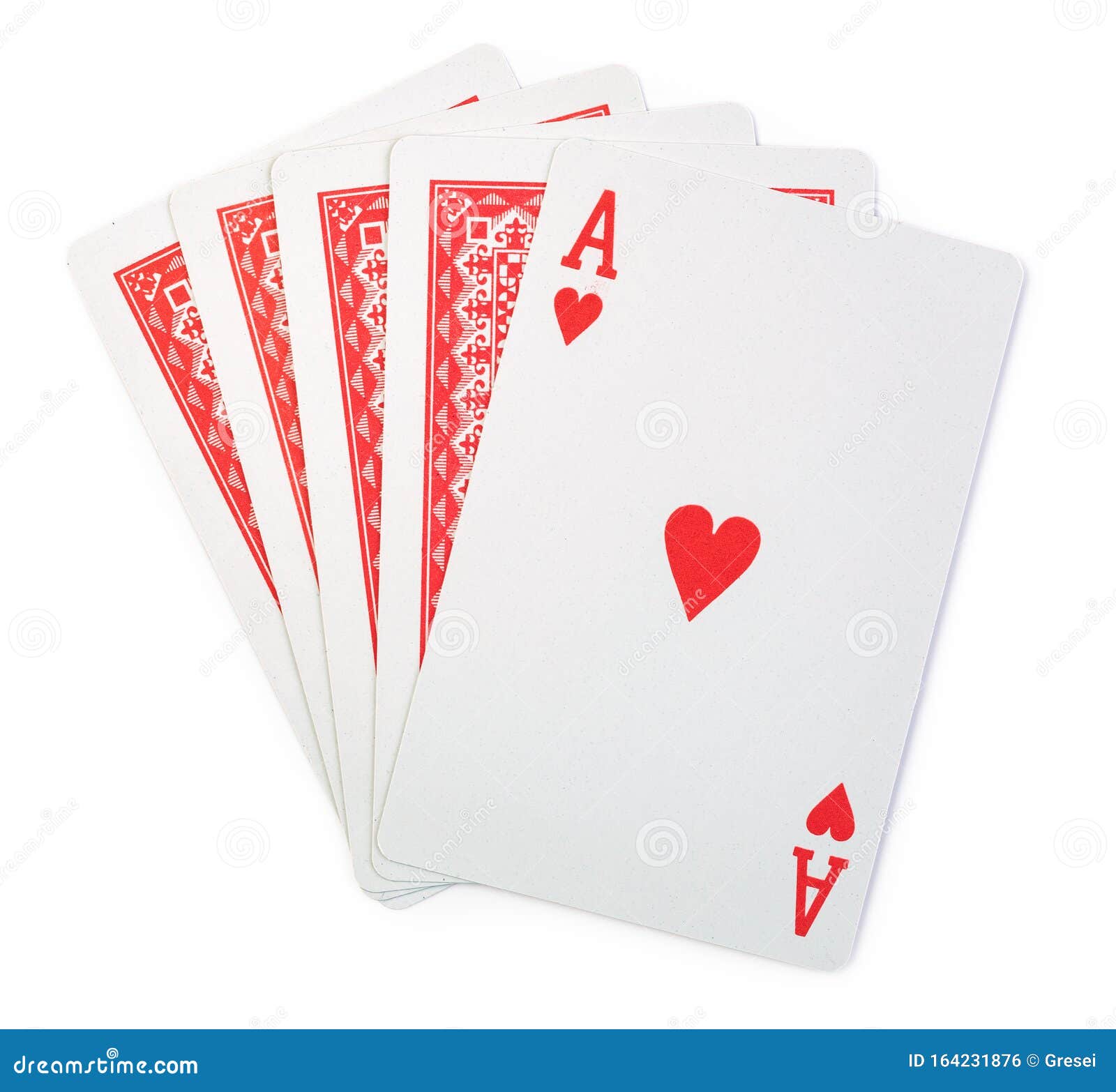 Playing Cards on White Background Stock Photo - Image of play, isolated ...