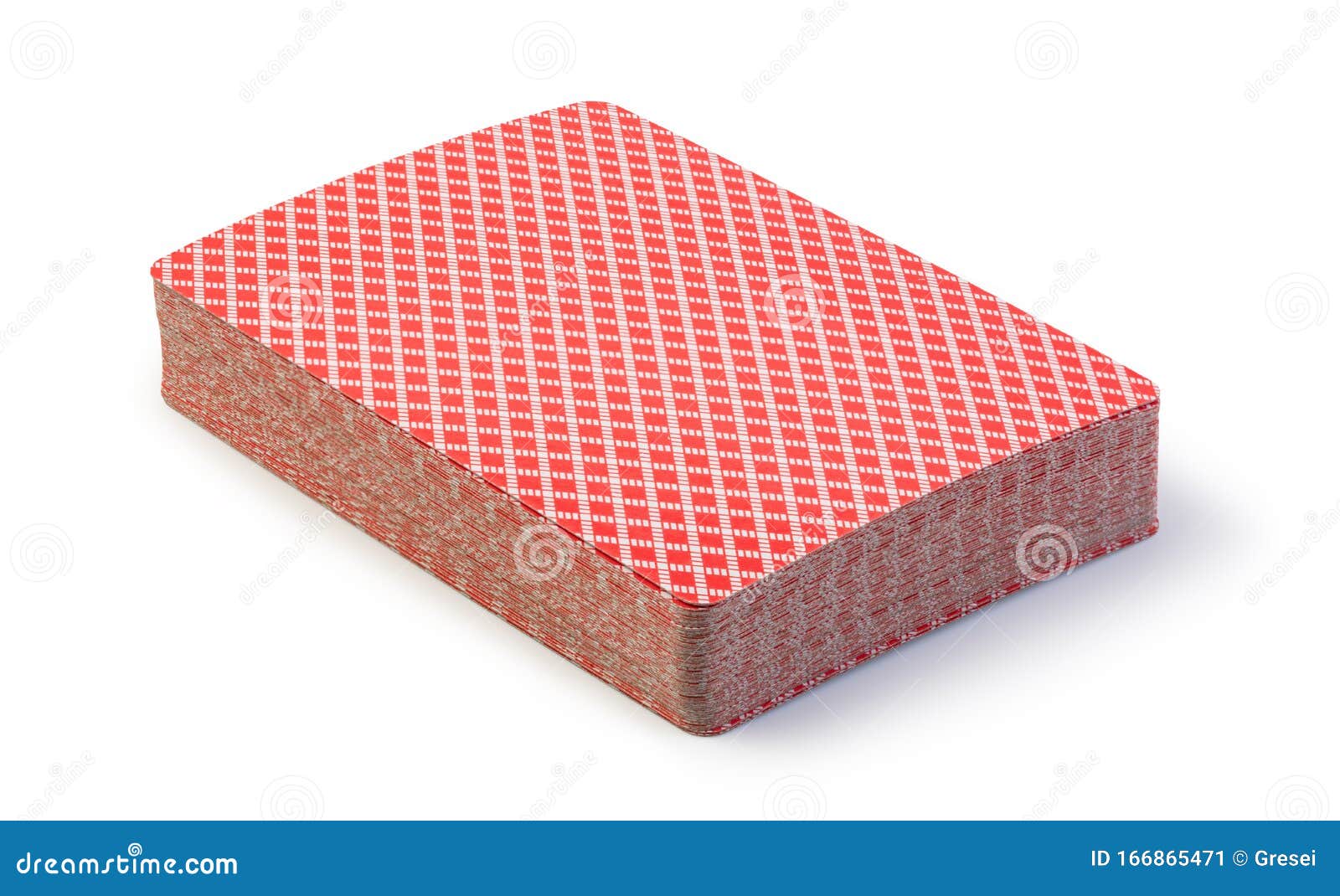 Playing Cards on White Background Stock Image - Image of isolated ...