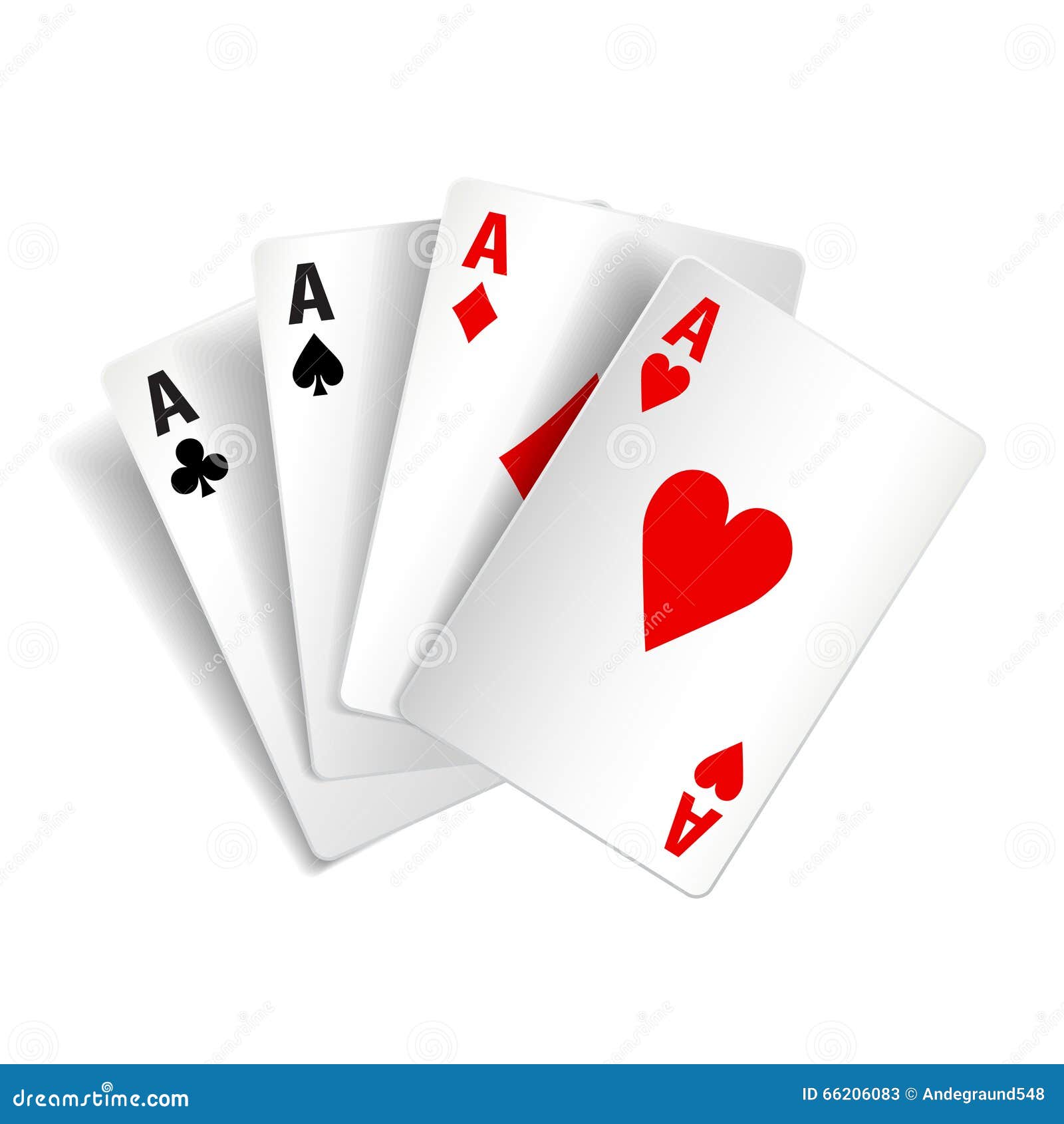 Playing Cards on White Vector Stock Vector - Illustration of icon ...