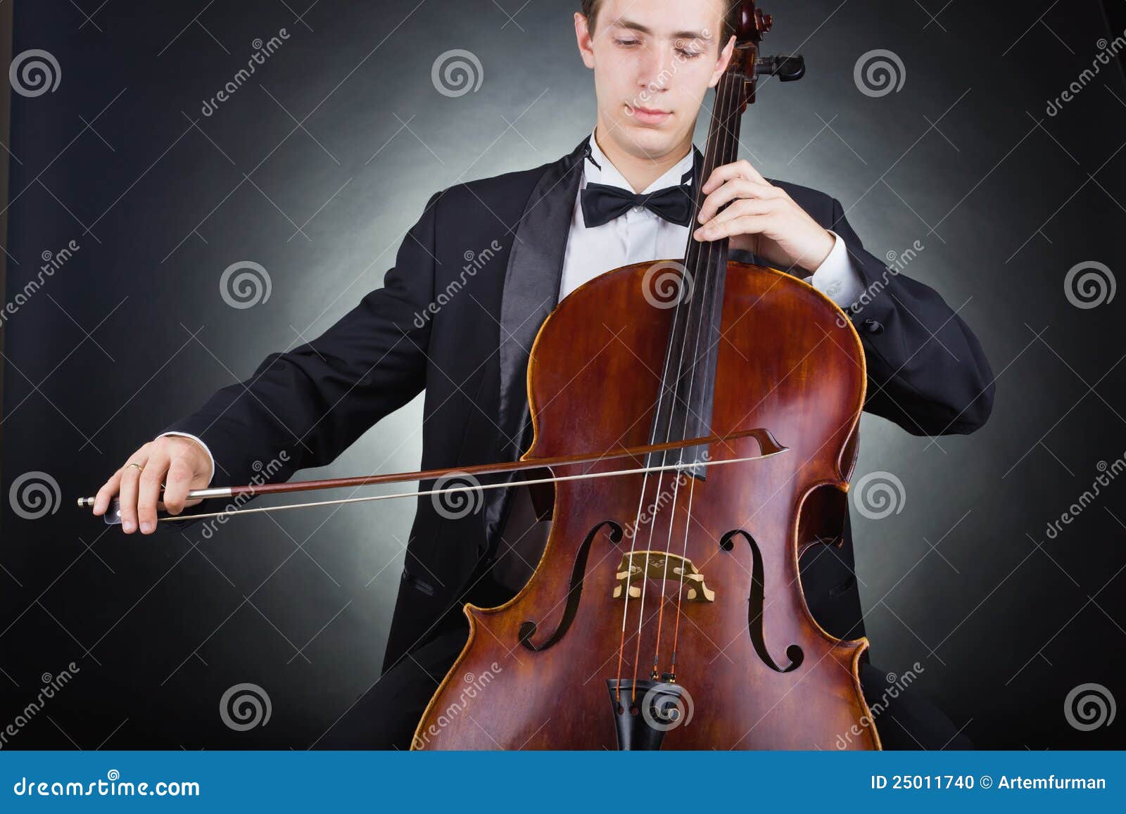 Playing the cello stock photo. Image of male, concept - 25011740