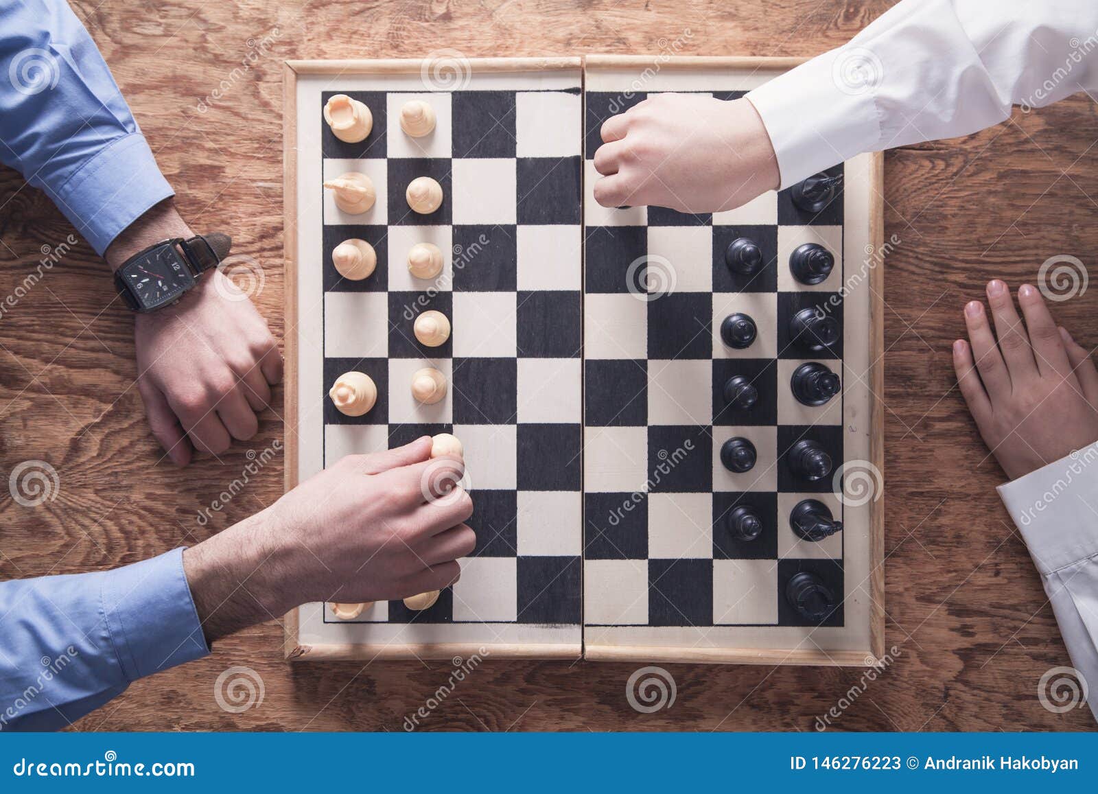 Playing Chess Game. Competition Strategy Concept Stock Image - Image of ...