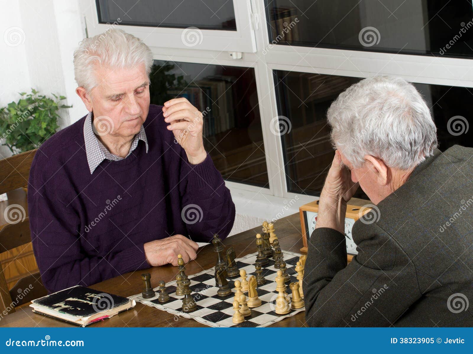 Playing chess stock image. Image of elderly, active, elder - 38323905