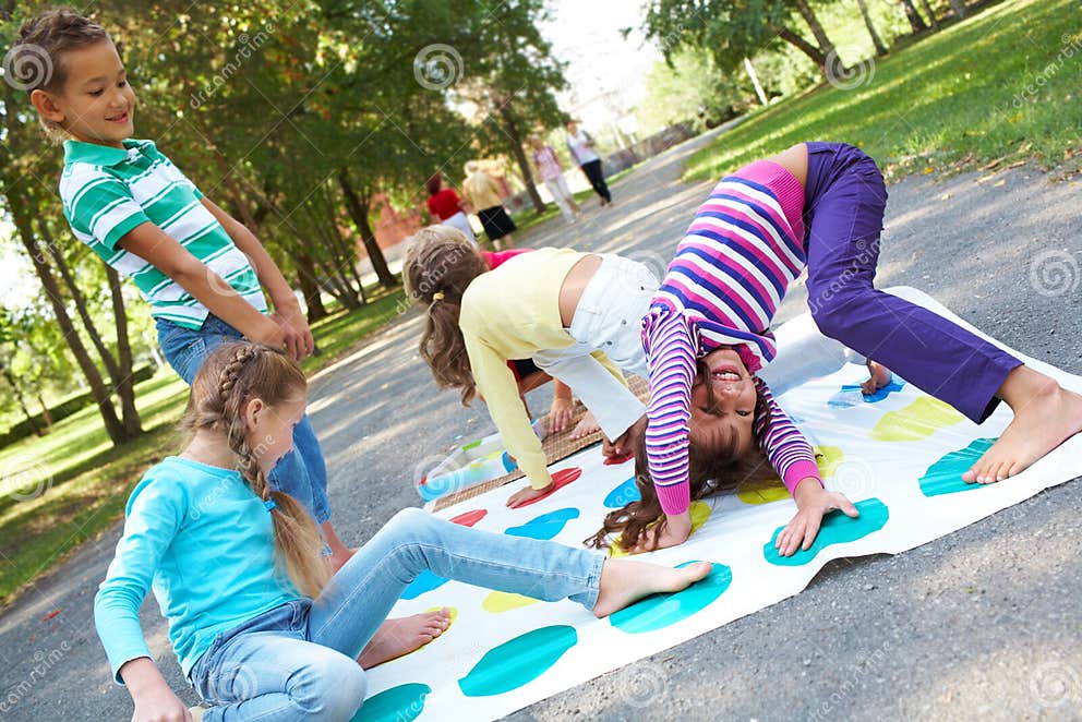 Playing children stock photo. Image of park, children - 16063860