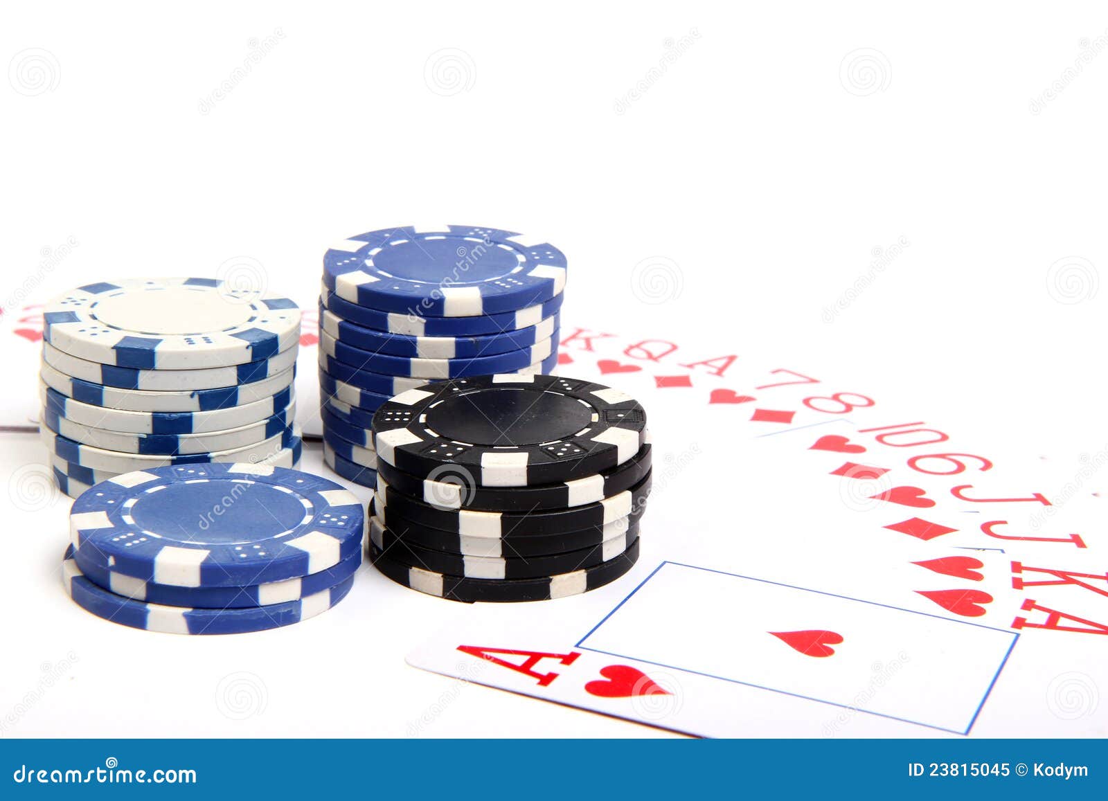 Playing Chips and Poker Card Stock Image - Image of chance, chips: 23815045
