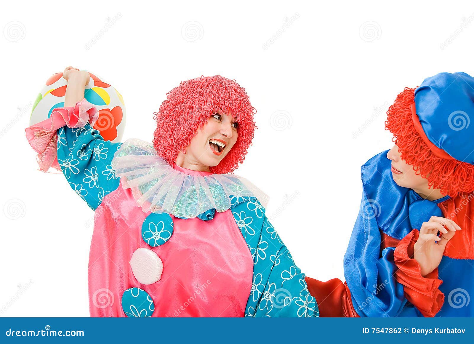 Playing clowns stock photo. Image of clown, face, heart - 7547862