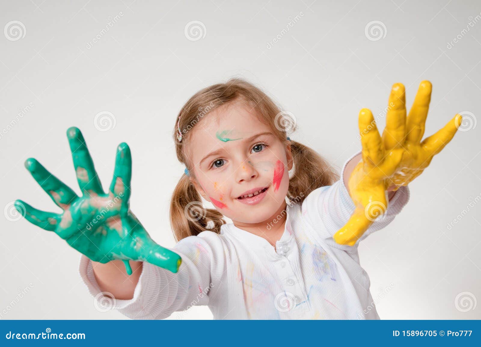 Playing with colors stock image. Image of people, little - 15896705