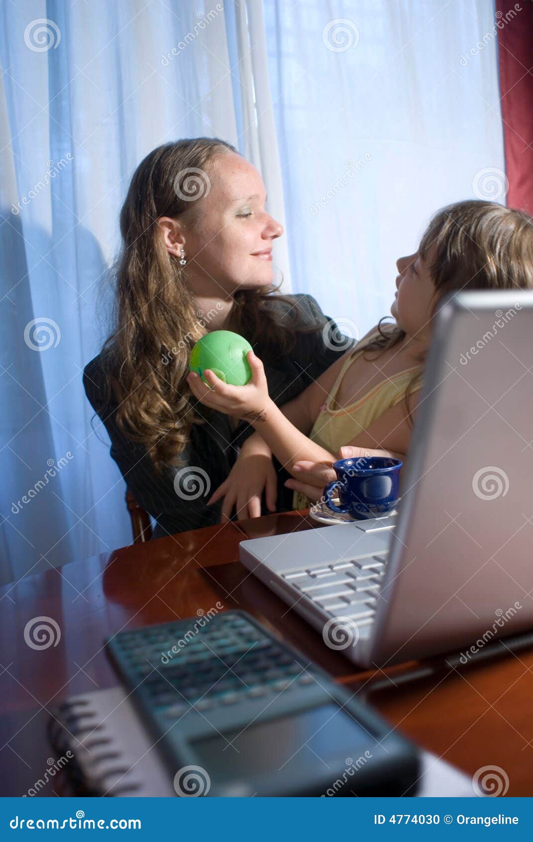 Playing at the Computer stock photo. Image of browsing - 4774030