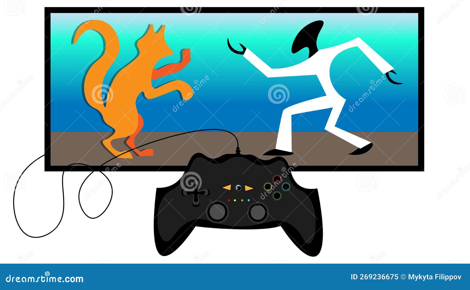 Playing Computer Games with a Friend Using a Joystick. the Best ...