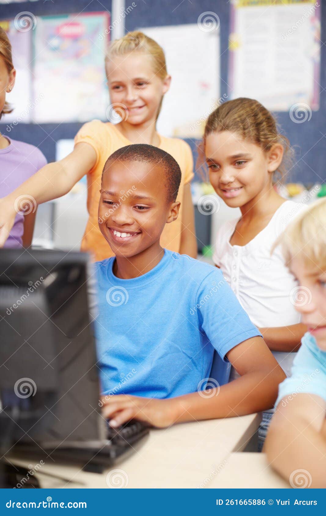 Playing Computer Games with Friends. a Multi-ethnic Group of School ...