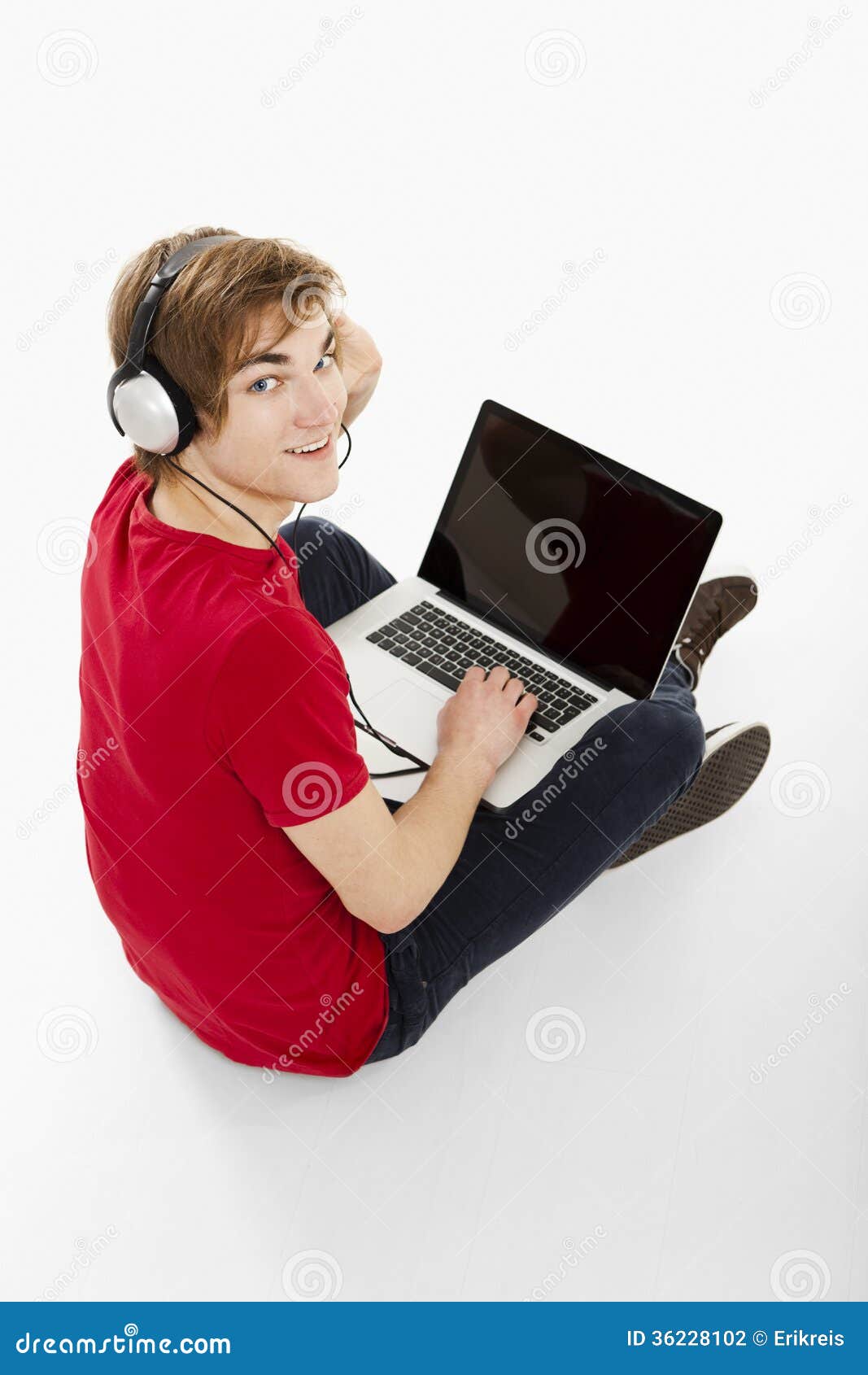 Playing computer games stock photo. Image of laptop, internet - 36228102