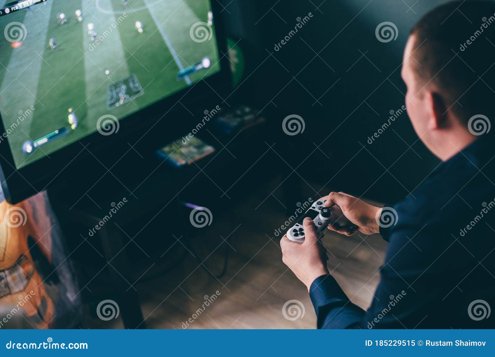 Playing Controller for PlayStation. Editorial Image - Image of guys ...