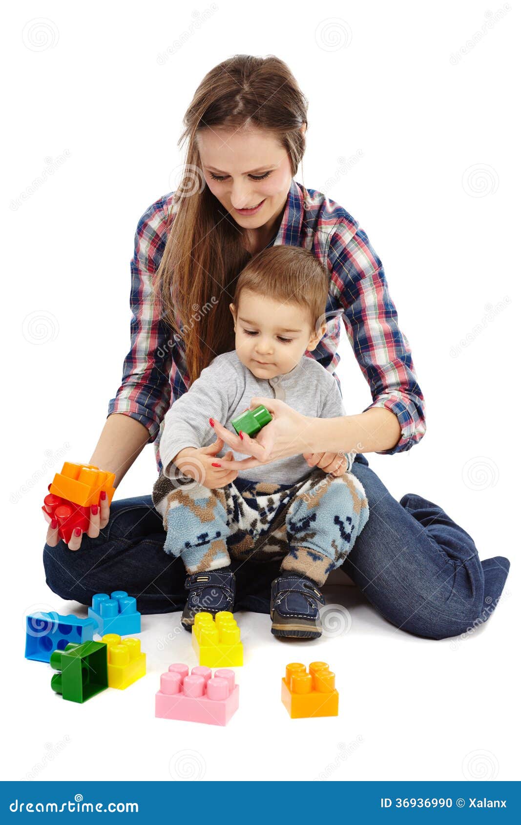 Playing with cubes stock photo. Image of cute, playing - 36936990