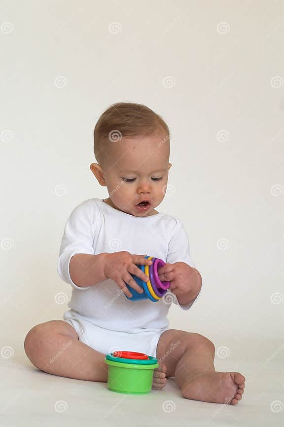 Playing with Cups stock photo. Image of beautiful, happy - 2412612