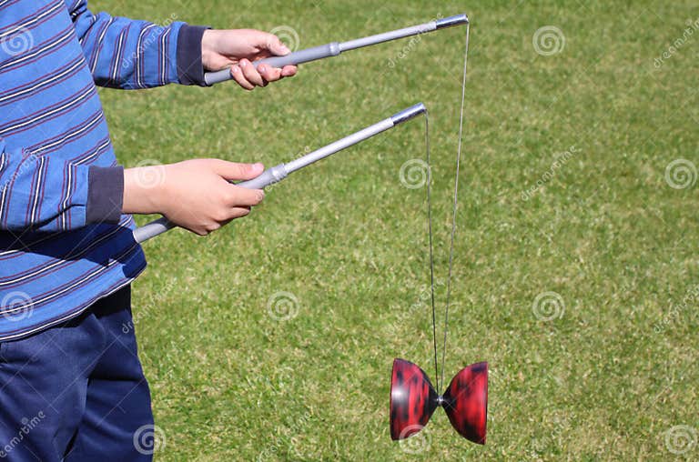 Playing diabolo stock photo. Image of spinning, culture - 9190852