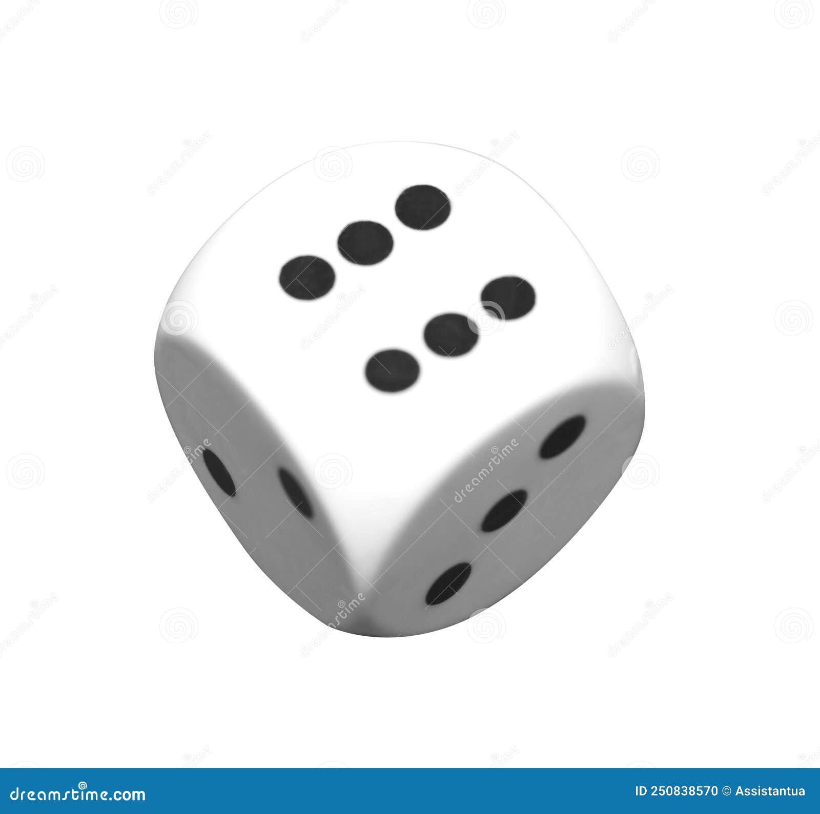 Playing Dice Isolated on White Background Stock Illustration ...
