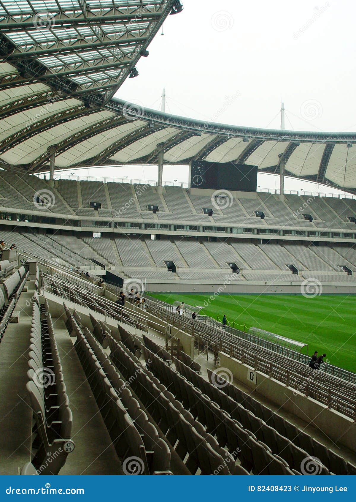 Playing Field stock image. Image of stadium, lawn, chair - 82408423
