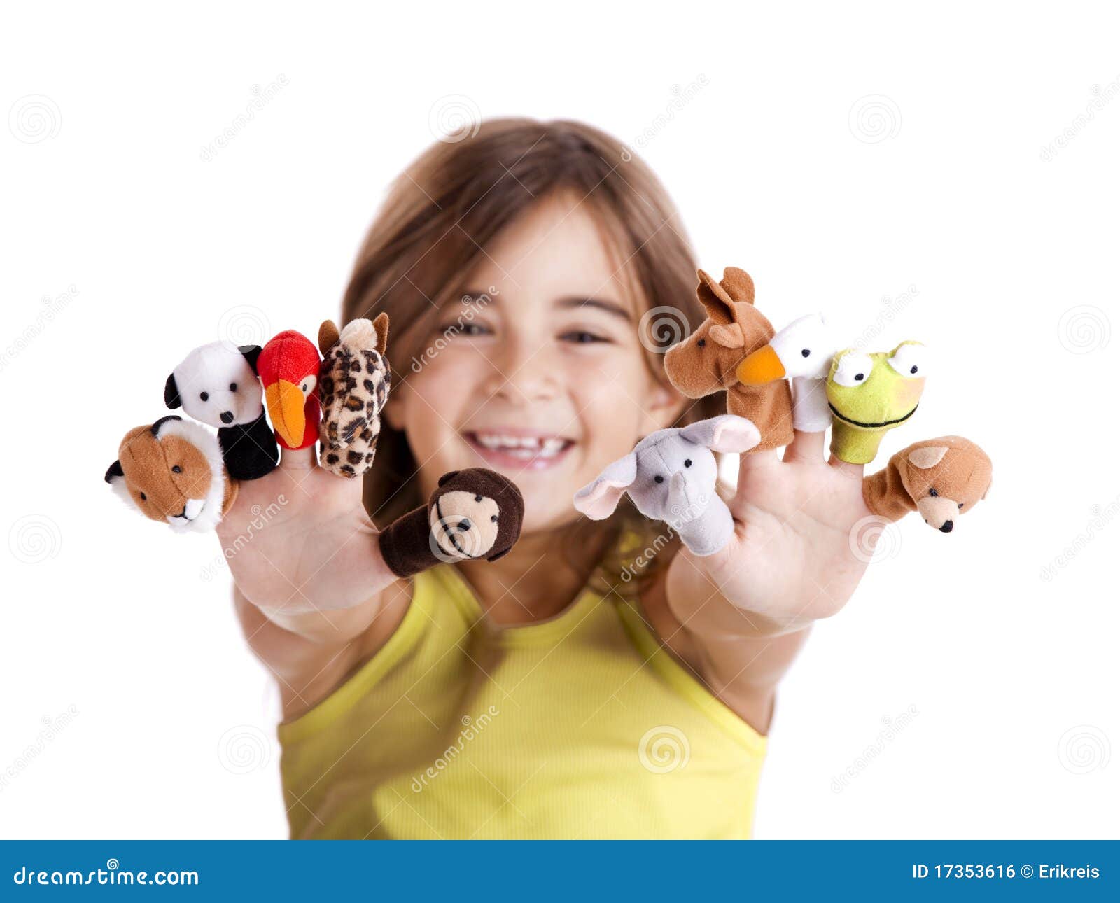 Playing with Finger Puppets Stock Photo - Image of childhood, fairytale ...