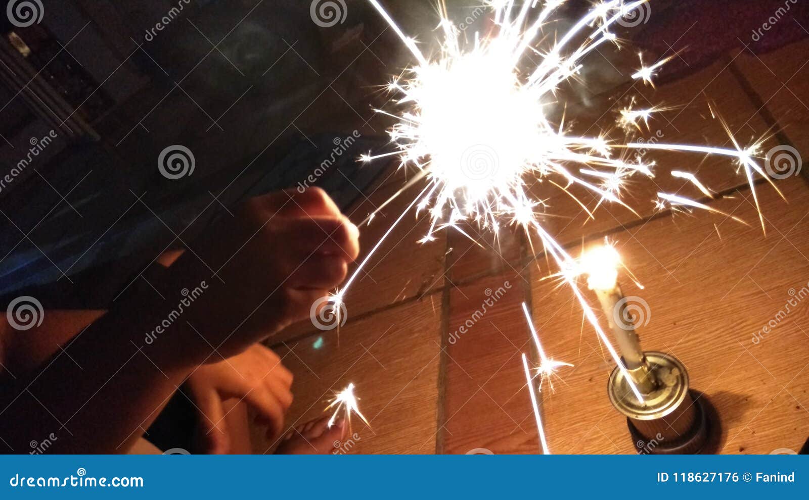 Firework stock photo. Image of playing, fireworks, night - 118627176
