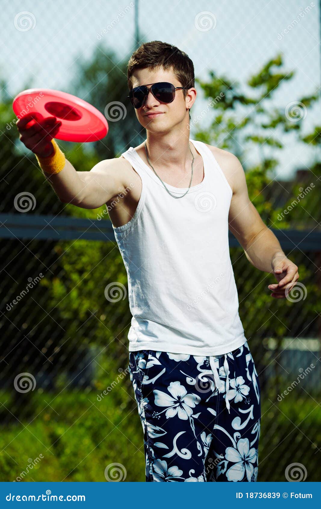 Playing frisbee stock image. Image of urban, summer, scene - 18736839