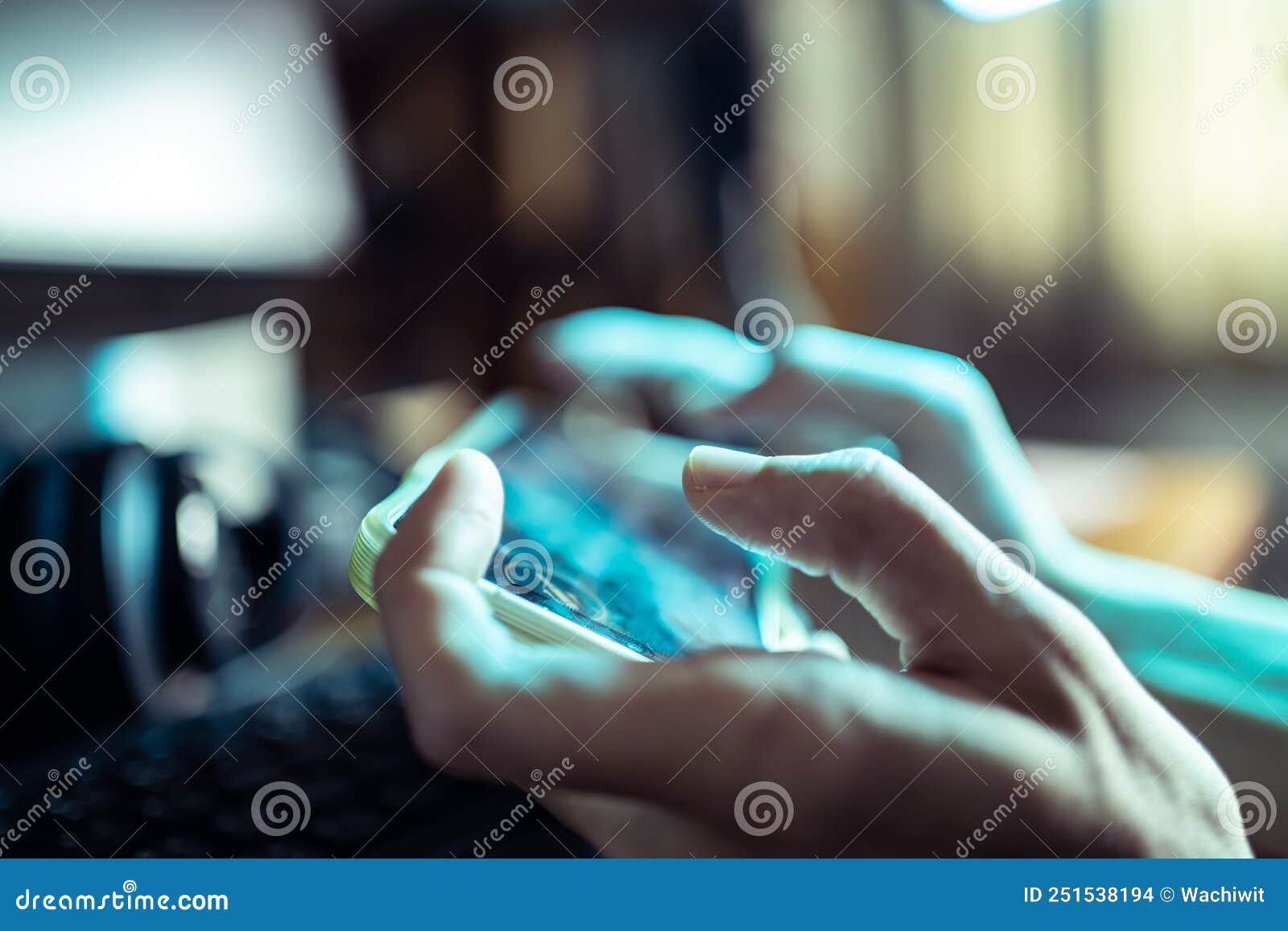 Playing Game on Mobile Phone Stock Photo - Image of gaming, hobby ...