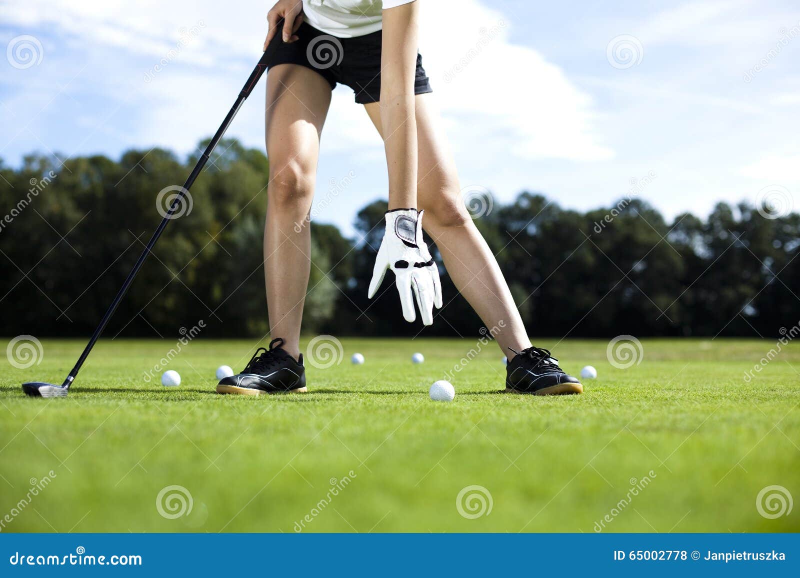 Playing golf, ball stock photo. Image of adult, golf - 65002778