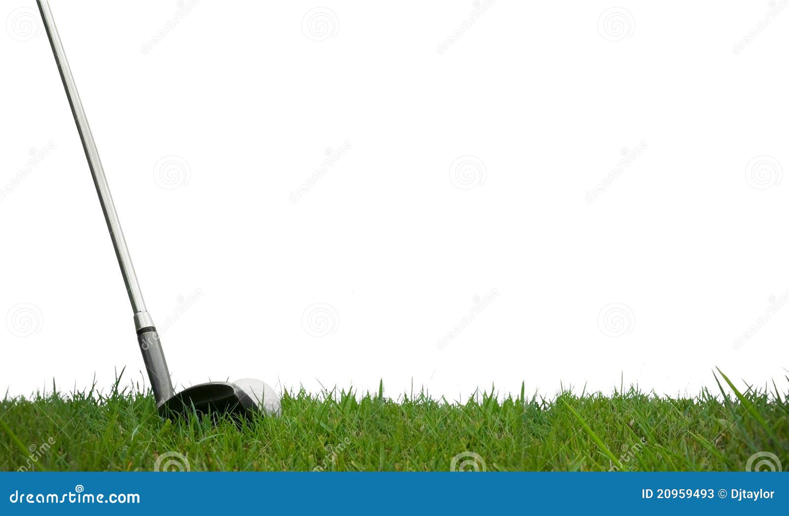 Playing Golf with White Background Stock Image - Image of competition ...
