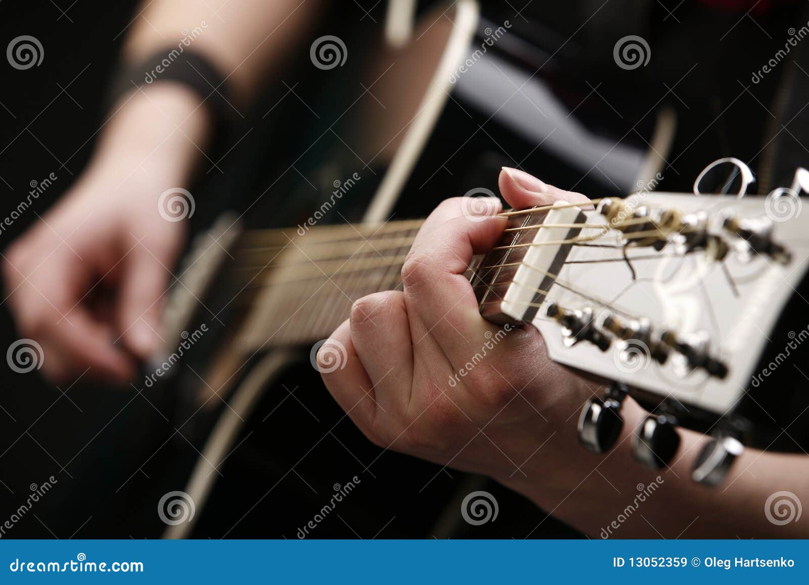Playing guitar stock image. Image of detail, playing - 13052359