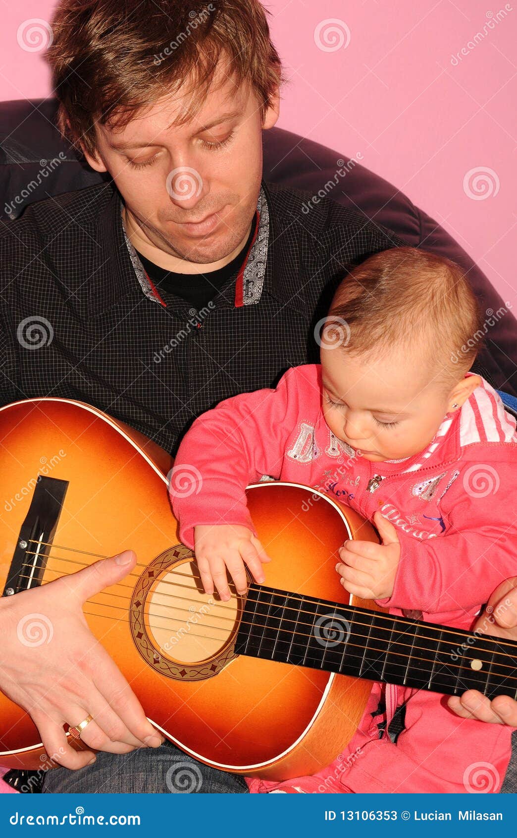 Playing guitar stock image. Image of acoustic, music - 13106353