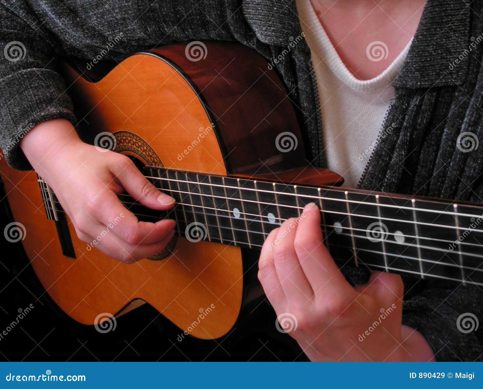 Playing guitar stock image. Image of pick, musical, leisure - 890429