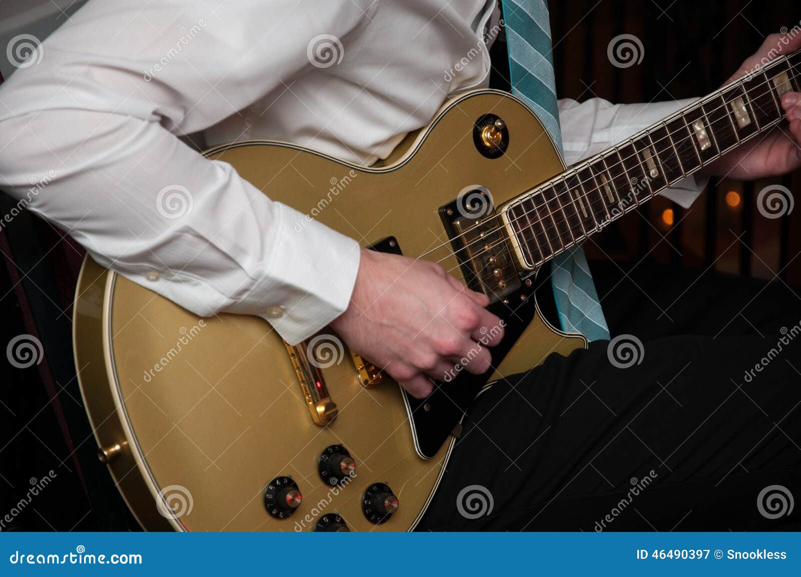 Playing Guitar Music stock image. Image of electric, tunes - 46490397