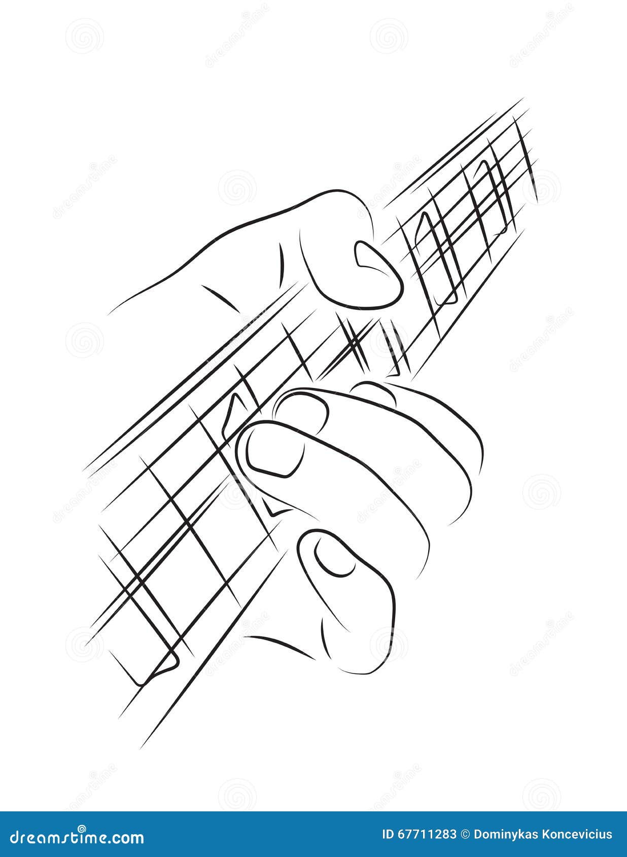 Playing guitar stock vector. Illustration of player, instrument - 67711283