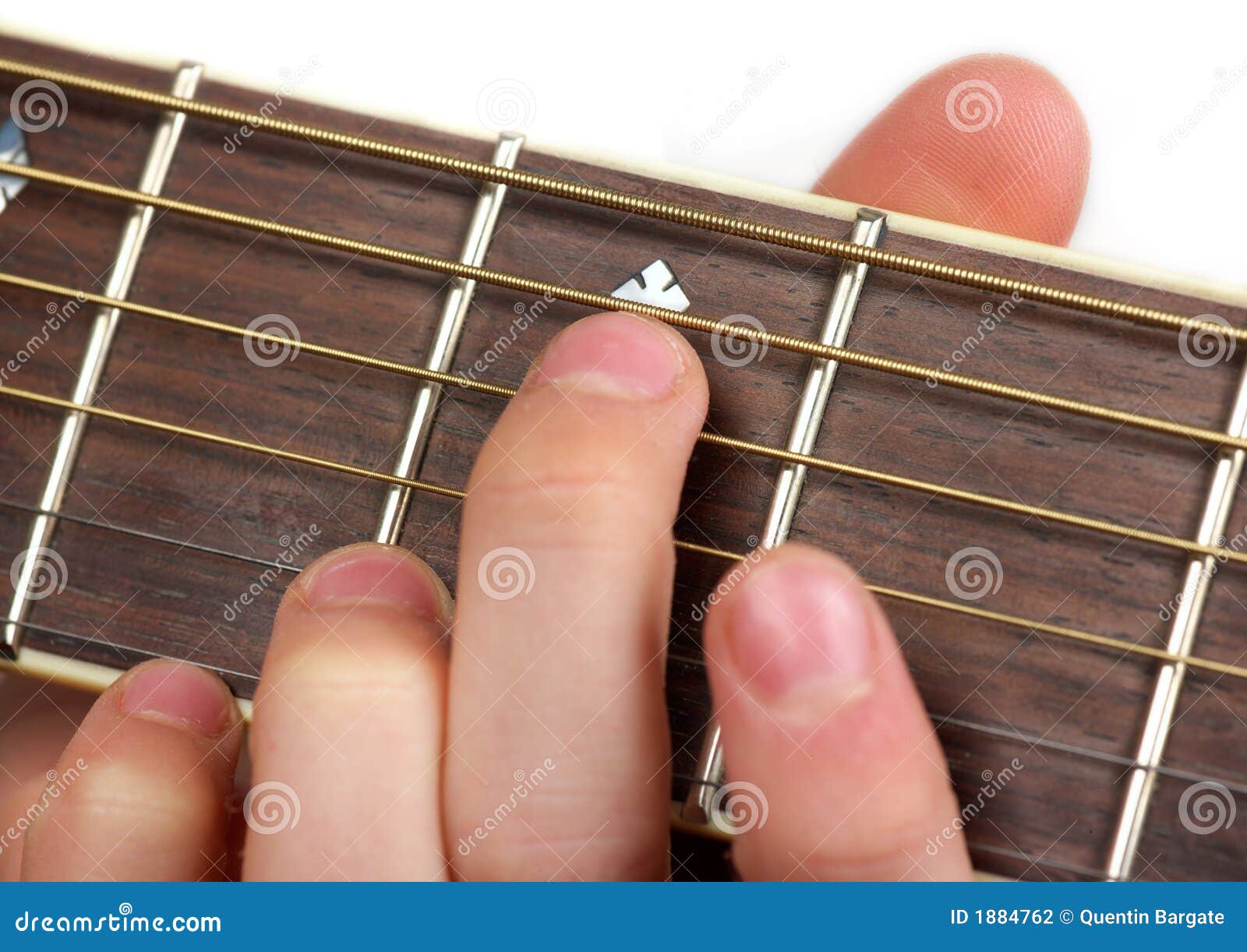 Playing Guitar fretboard stock photo. Image of instrument - 1884762