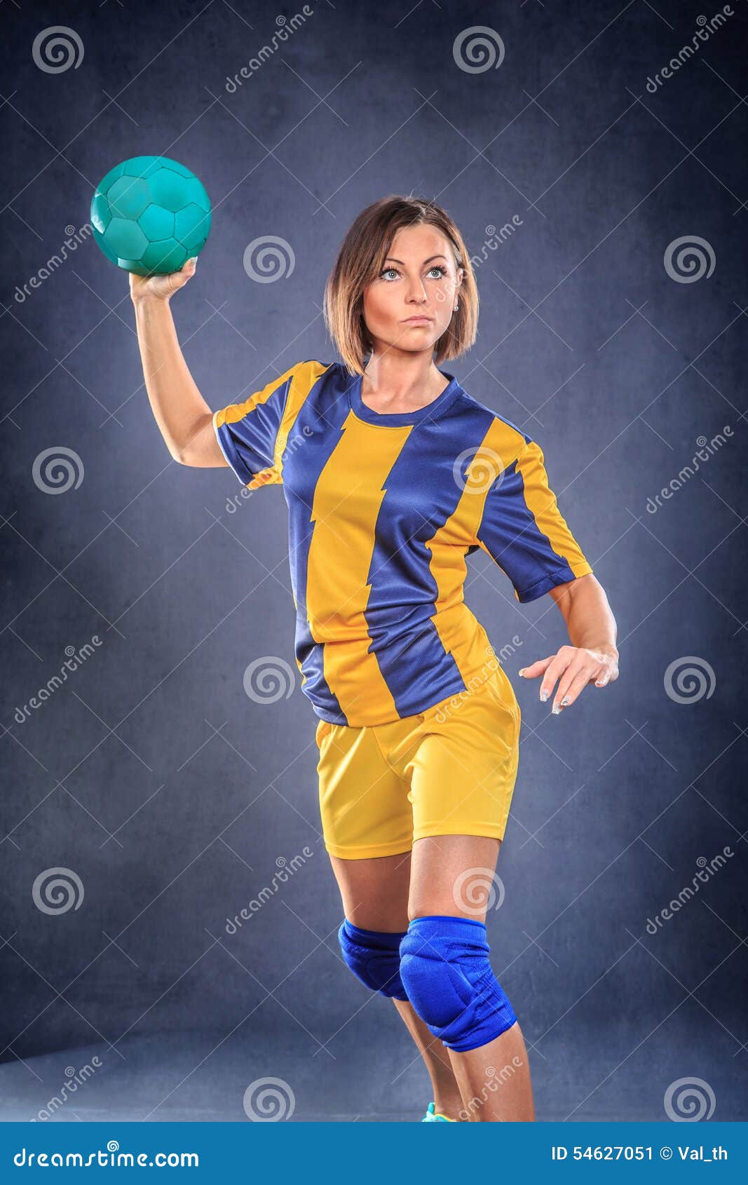 Playing handball stock image. Image of active, action - 54627051