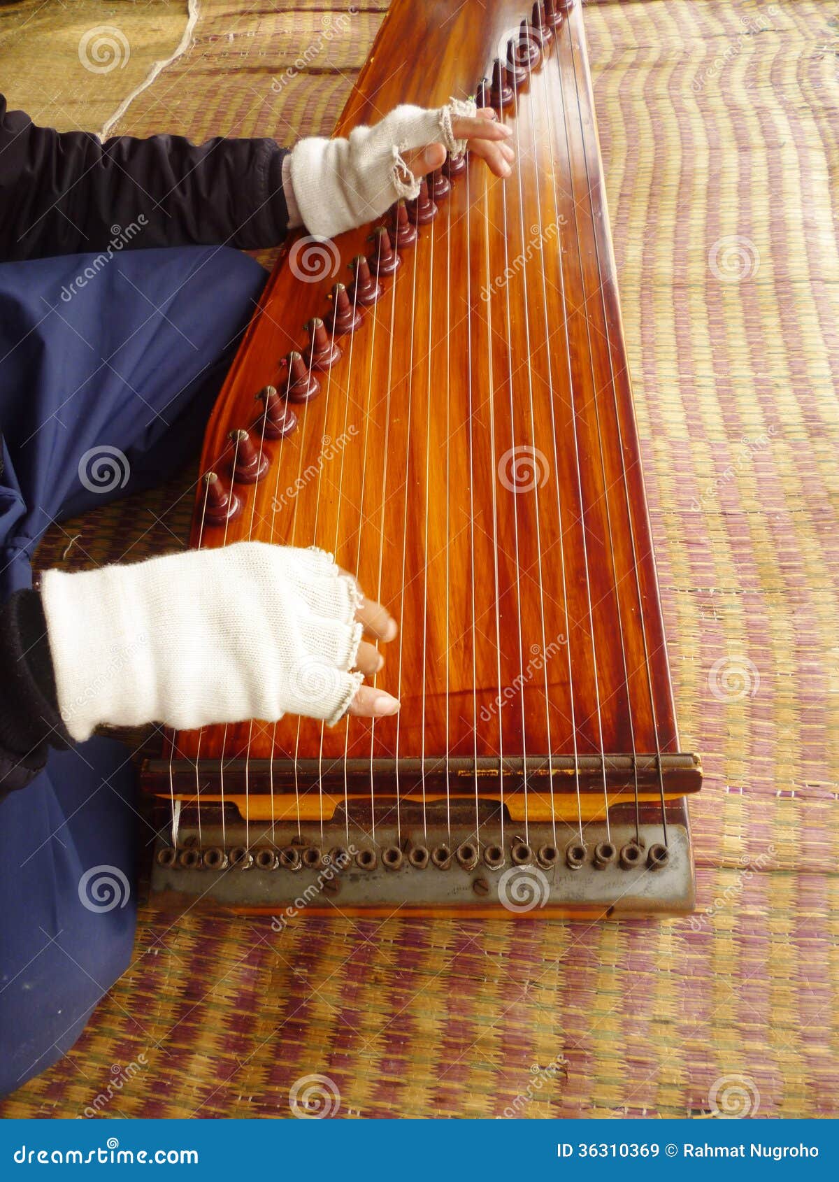 Playing a harp stock image. Image of holidays, elderly - 36310369
