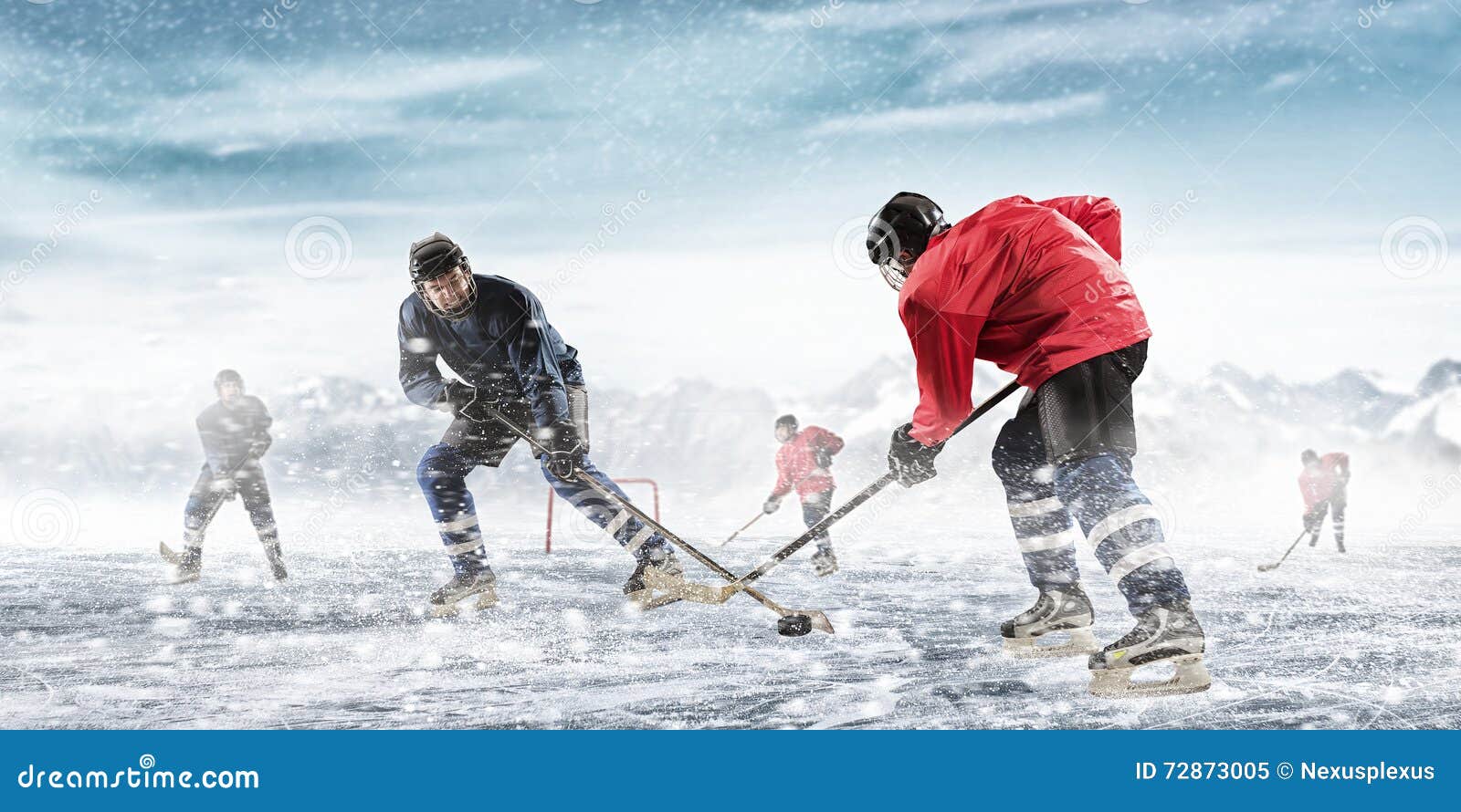 Playing hockey game stock image. Image of athlete, iceskating - 72873005