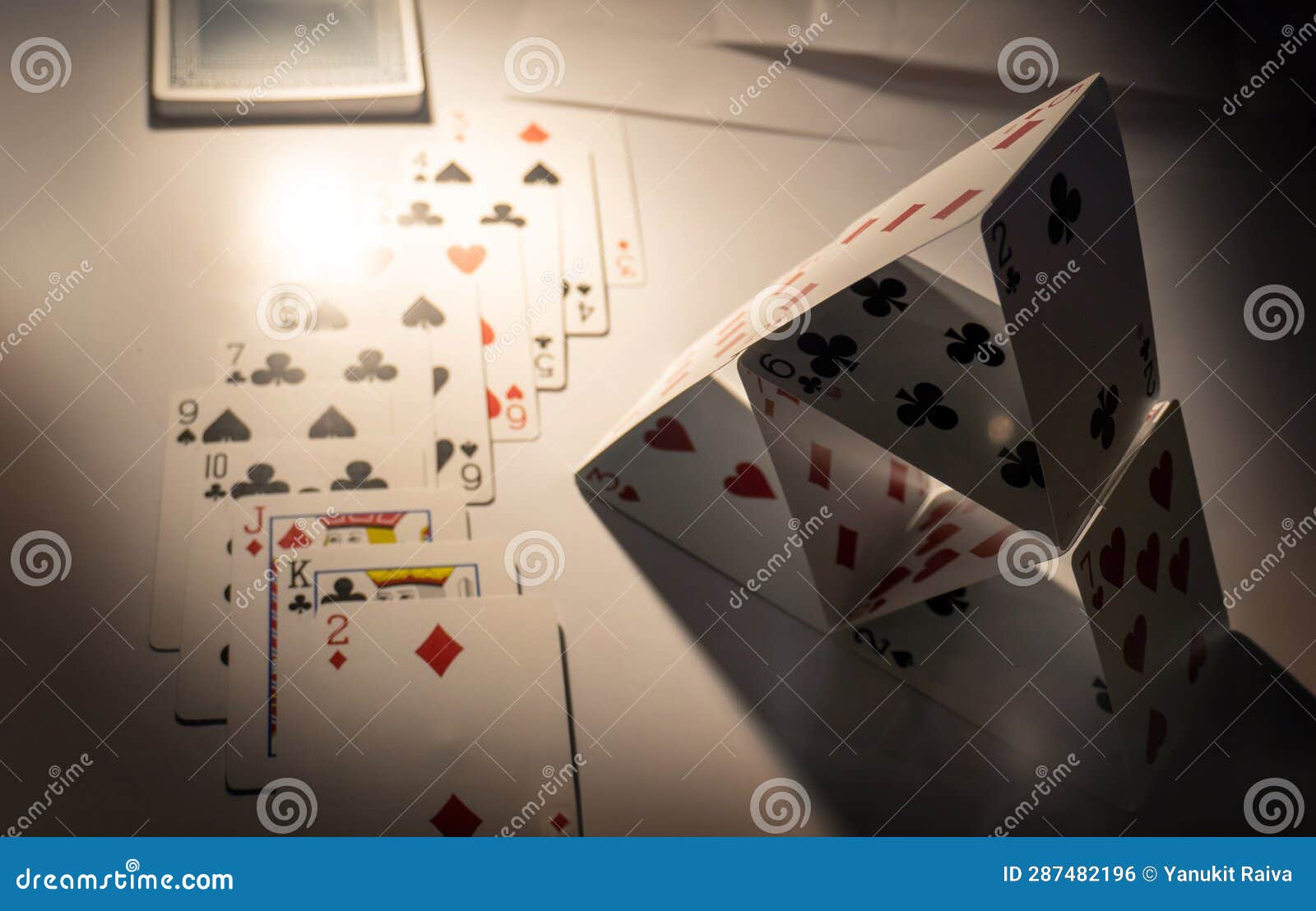 Pyramid Of Cards Stock Photography | CartoonDealer.com #7740884