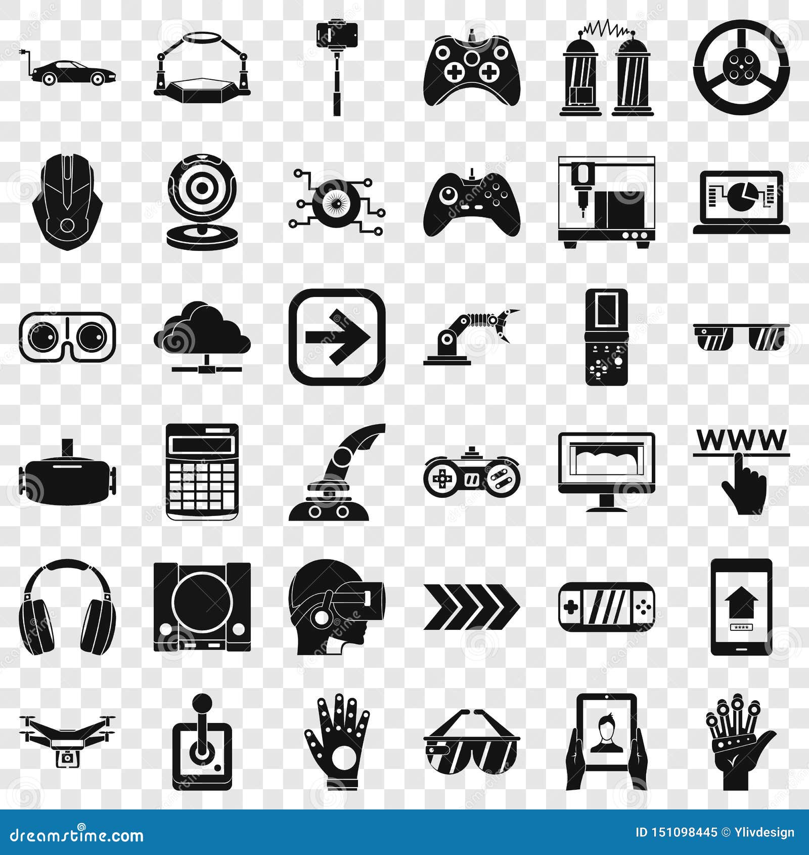 Playing Icons Set, Simple Style Stock Vector - Illustration of reality ...