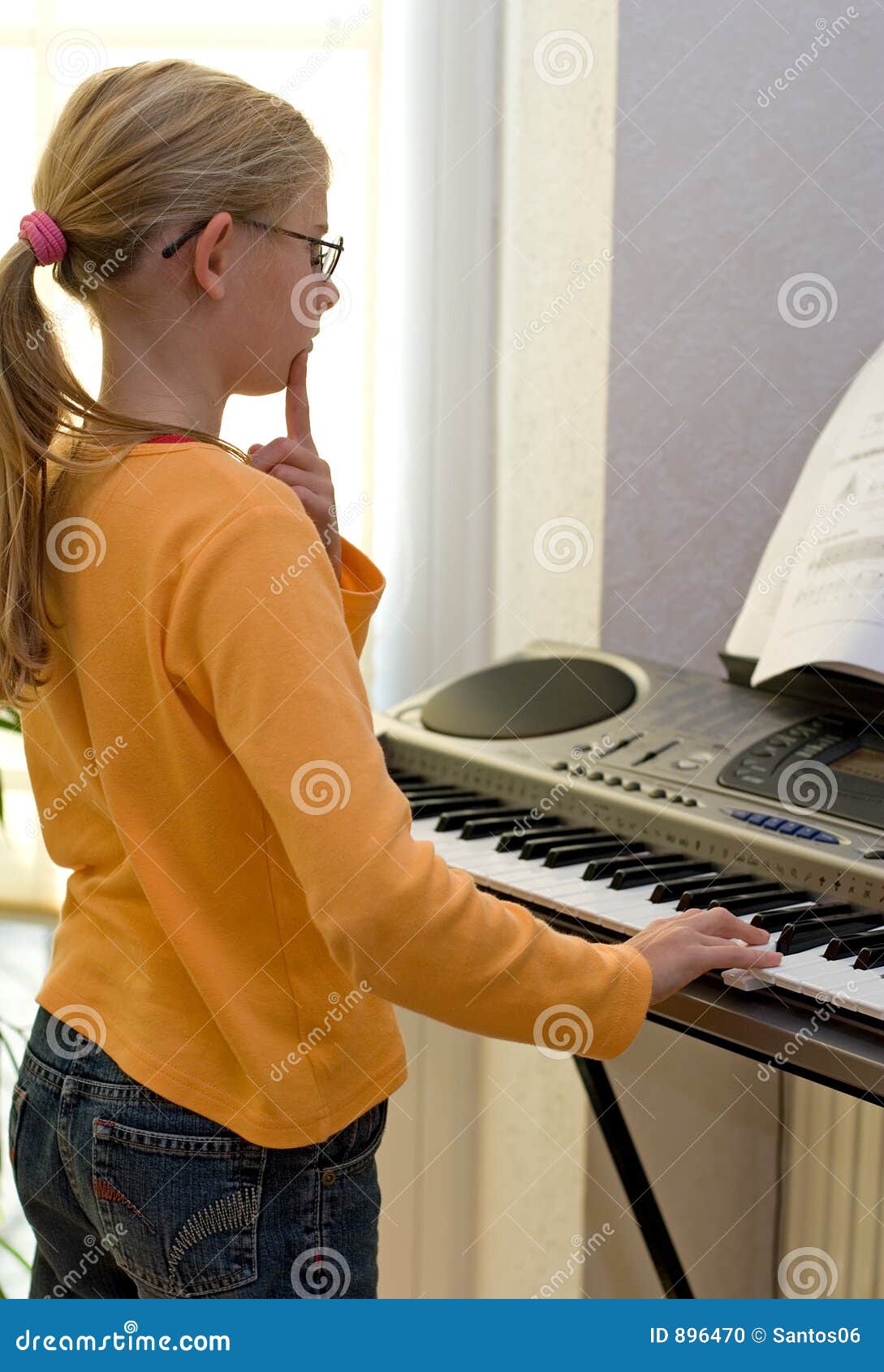 Playing keyboard stock photo. Image of people, classical - 896470