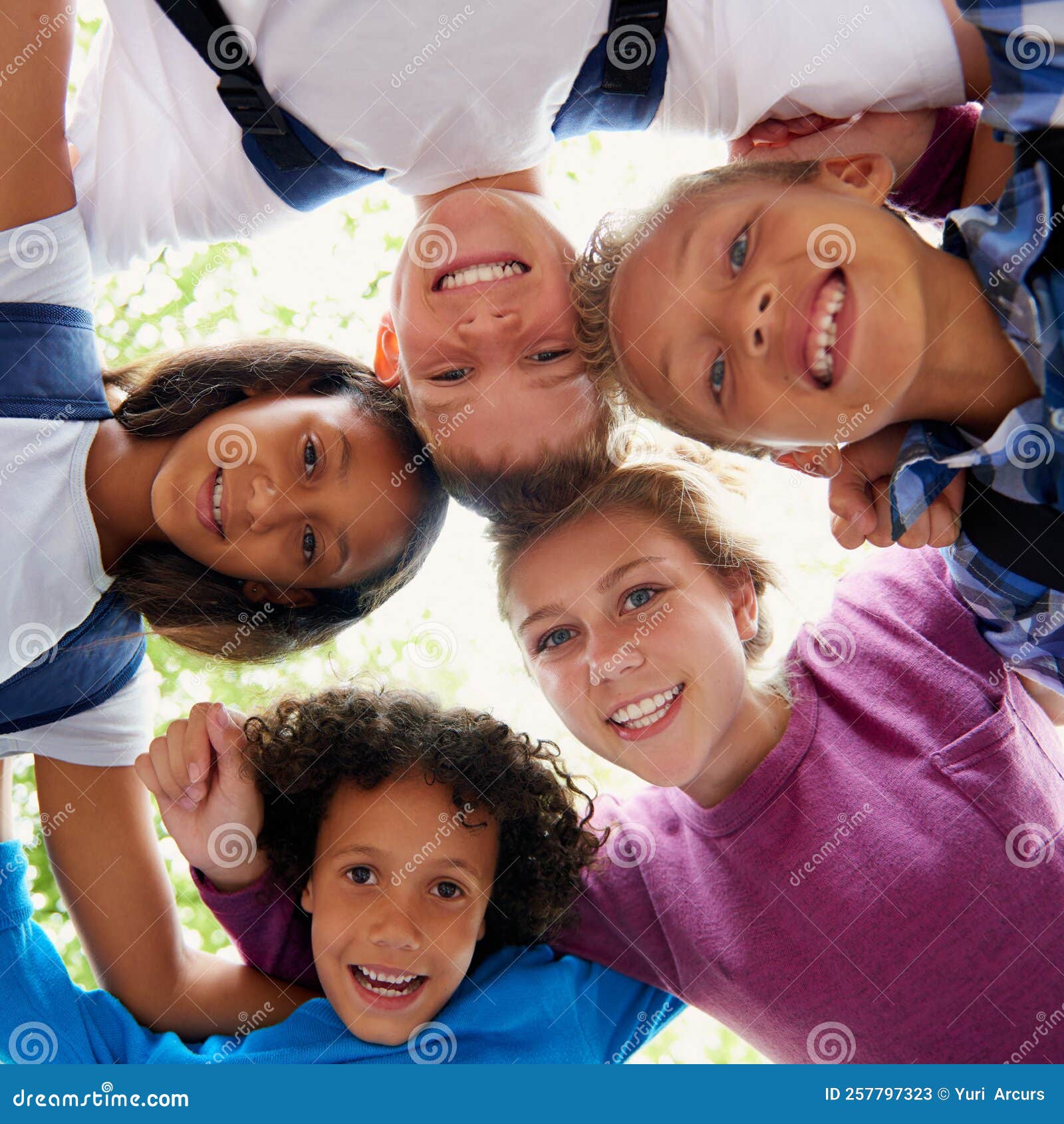 Playing, Laughing and Learning. Elementary School Kids. Stock Image ...