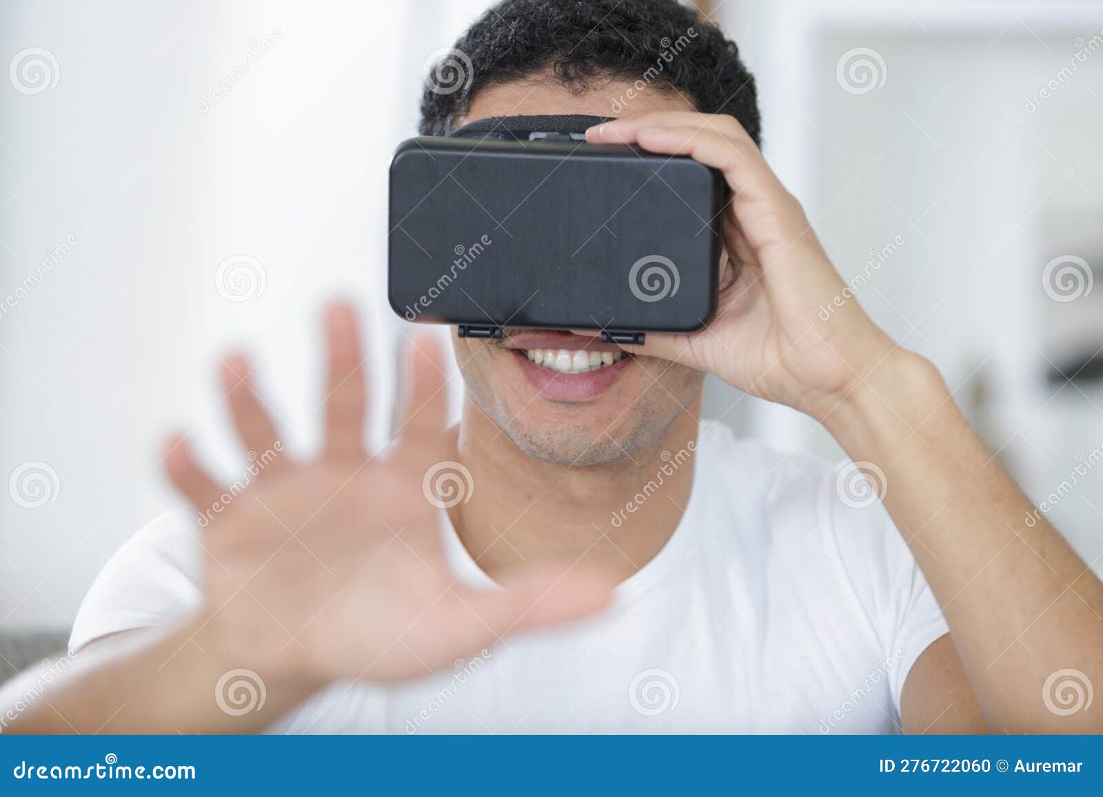 Playing Magic Virtual Reality with Hololens Stock Photo - Image of ...