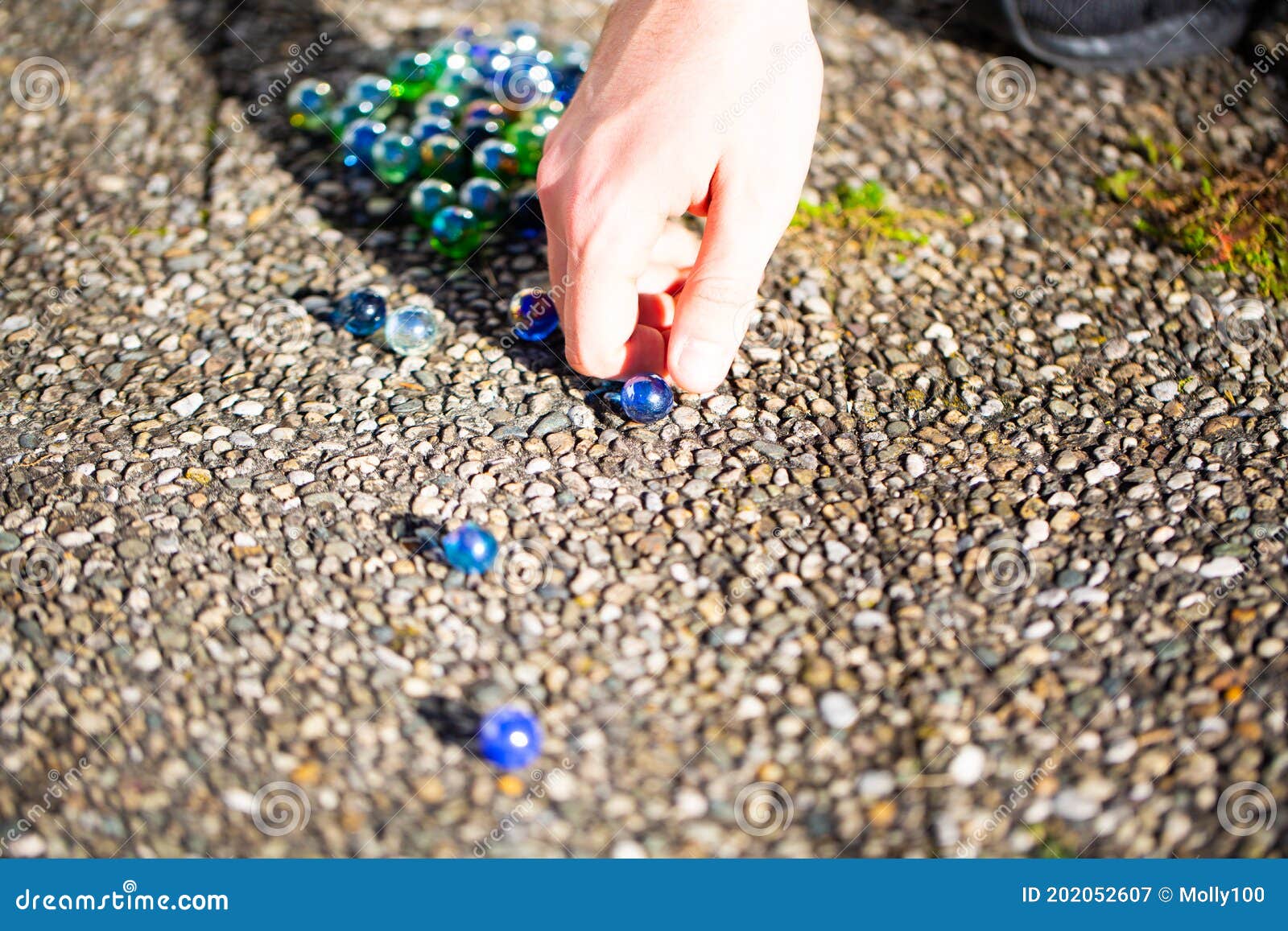 Playing Marbles, Old Children`s Game, Colorful Balls Stock Image ...