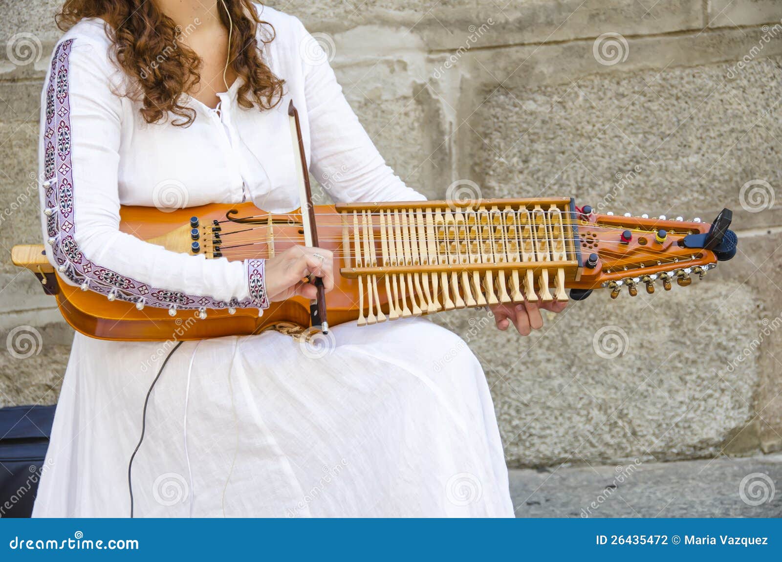 Playing a Medieval Instrument Stock Photo - Image of show, lifestyle ...